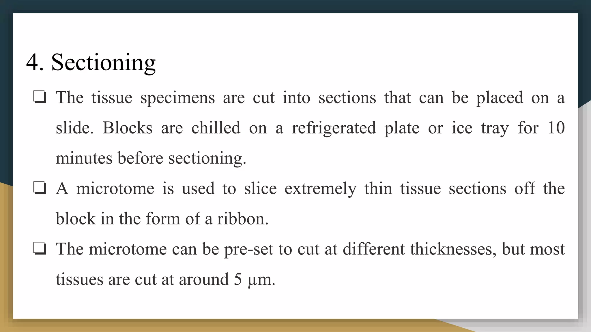 Tissue preparation process, embedding and block preparation in research ...