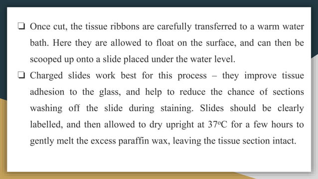 Tissue preparation process, embedding and block preparation in research ...