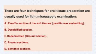 tissue preparation for microscopic exam | PPT