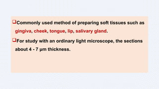 tissue preparation for microscopic exam | PPT