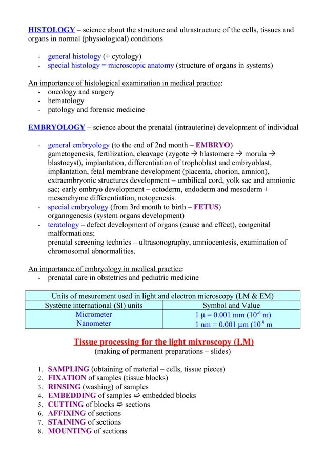 Tissue processing | PDF