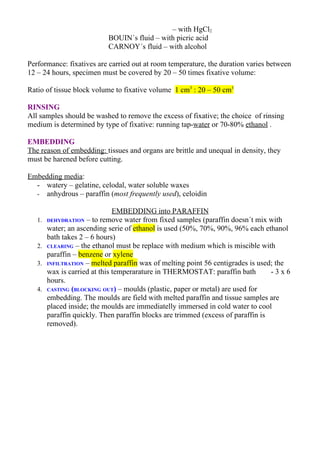 Tissue processing | PDF