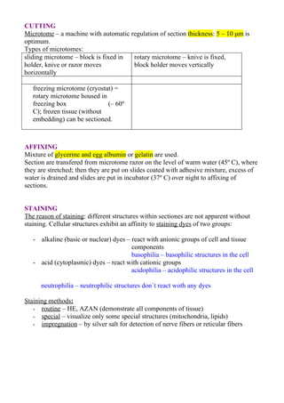 Tissue processing | PDF