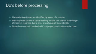 Tissue processing | PPT
