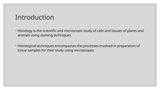 TiSSue Processing – Histology techniqueS (part 1.pptx