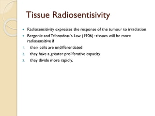 Tissue radiosensitivity | PPTX