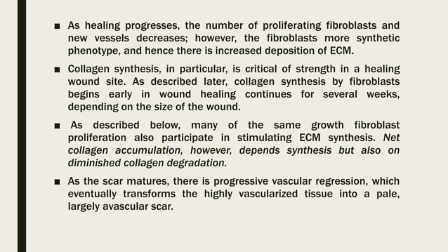Pathology Bio 134 Tissue repair | PPT