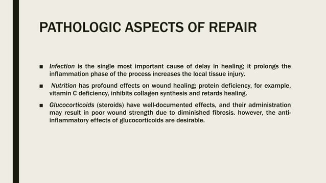 Pathology Bio 134 Tissue repair | PPT