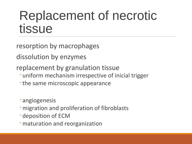 Robbins Basic Pathology - Tissue Repair | PPT