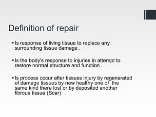 Tissue Repair in general pathology important.pdf