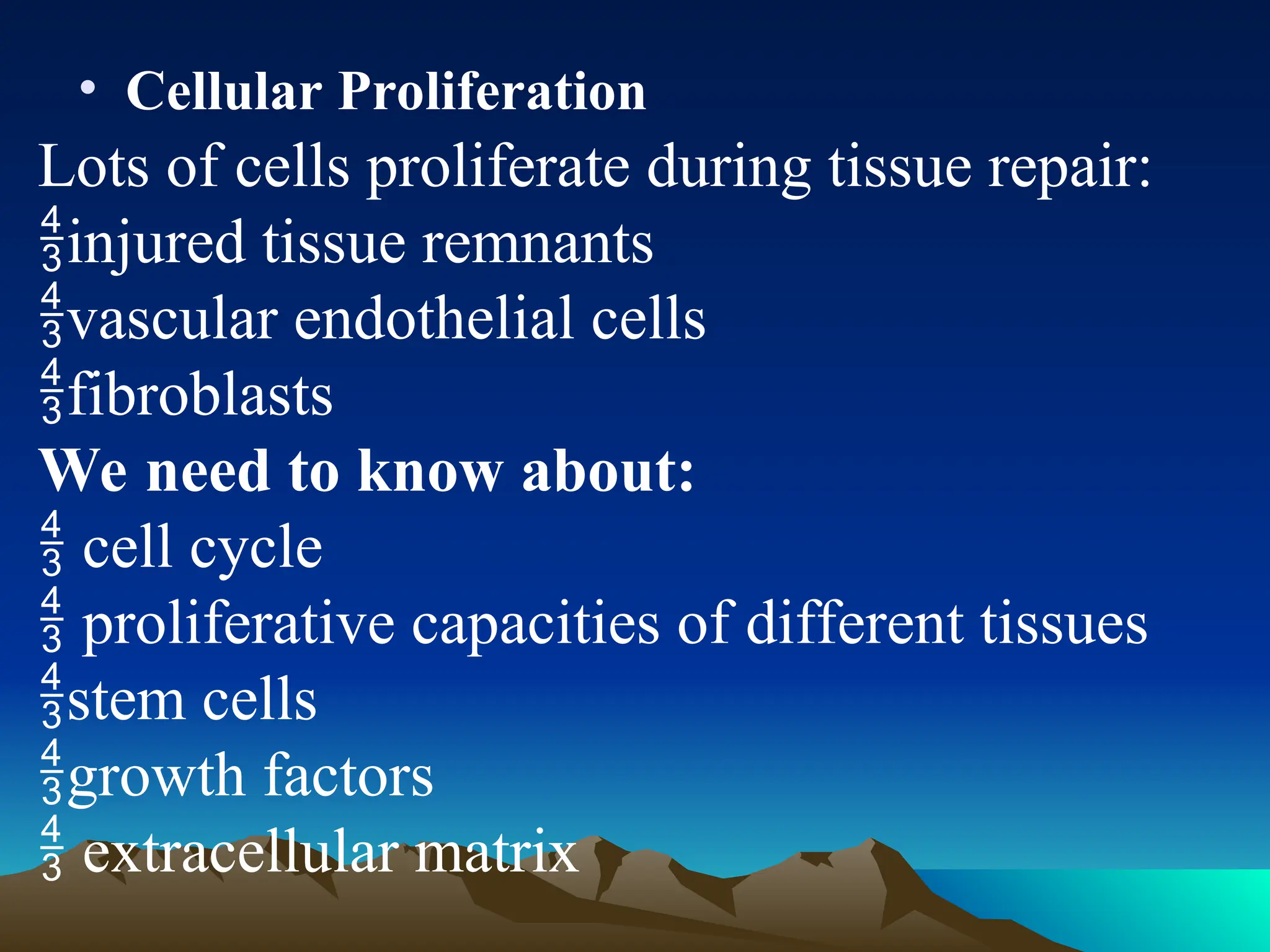 Tissue Repair.ppt Tissue repairs and tissue | PPT