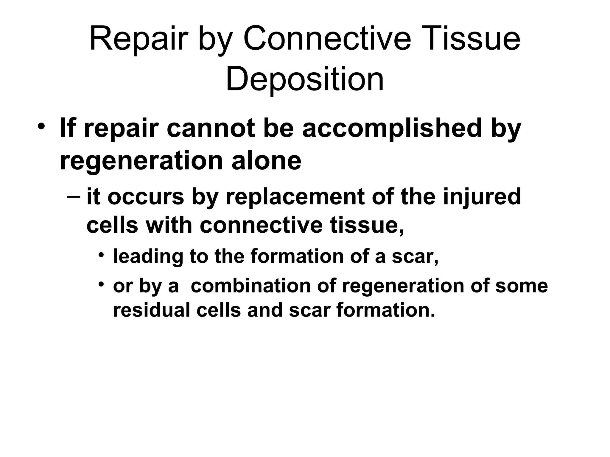 Tissue repair, regeneration and wound healing (1) | PPT
