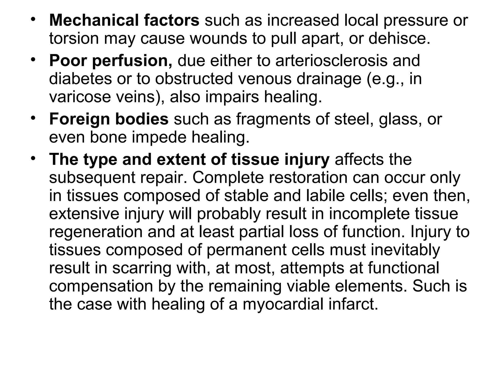 Tissue repair, regeneration and wound healing (1) | PPT