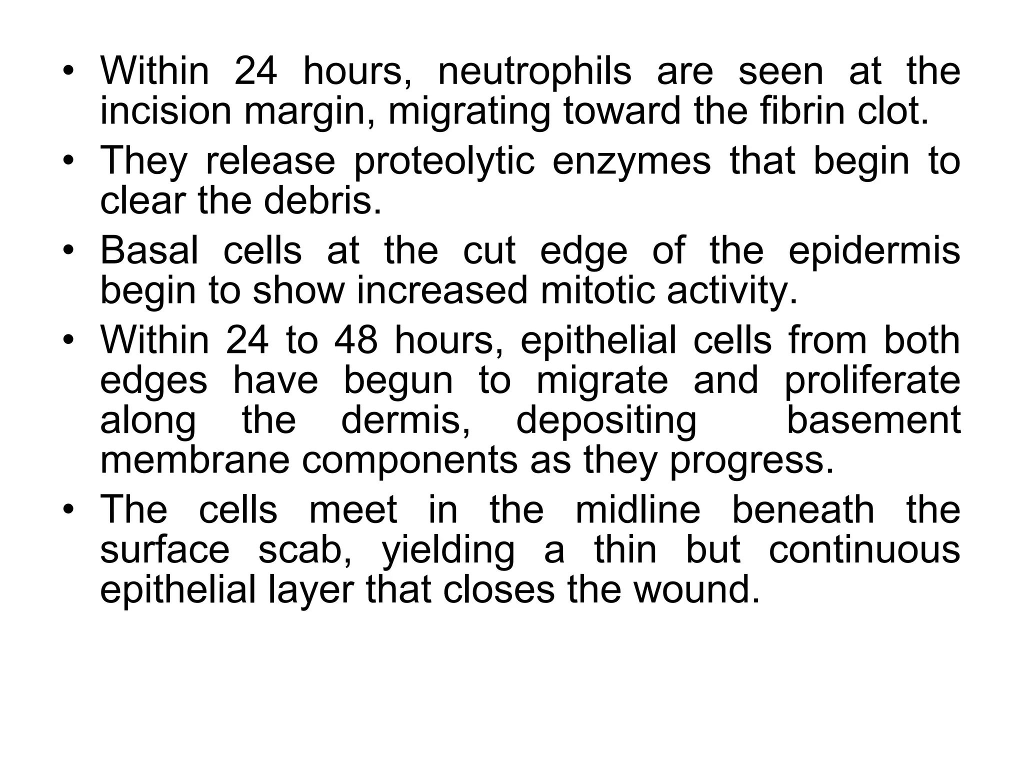 Tissue repair, regeneration and wound healing (1) | PPT