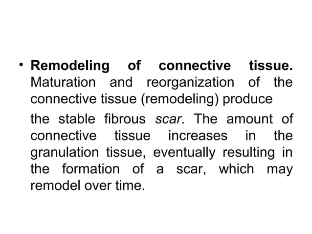 Tissue repair, regeneration and wound healing (1) | PPT | Biological ...