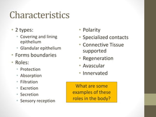 A brief overview of histology. | PPTX