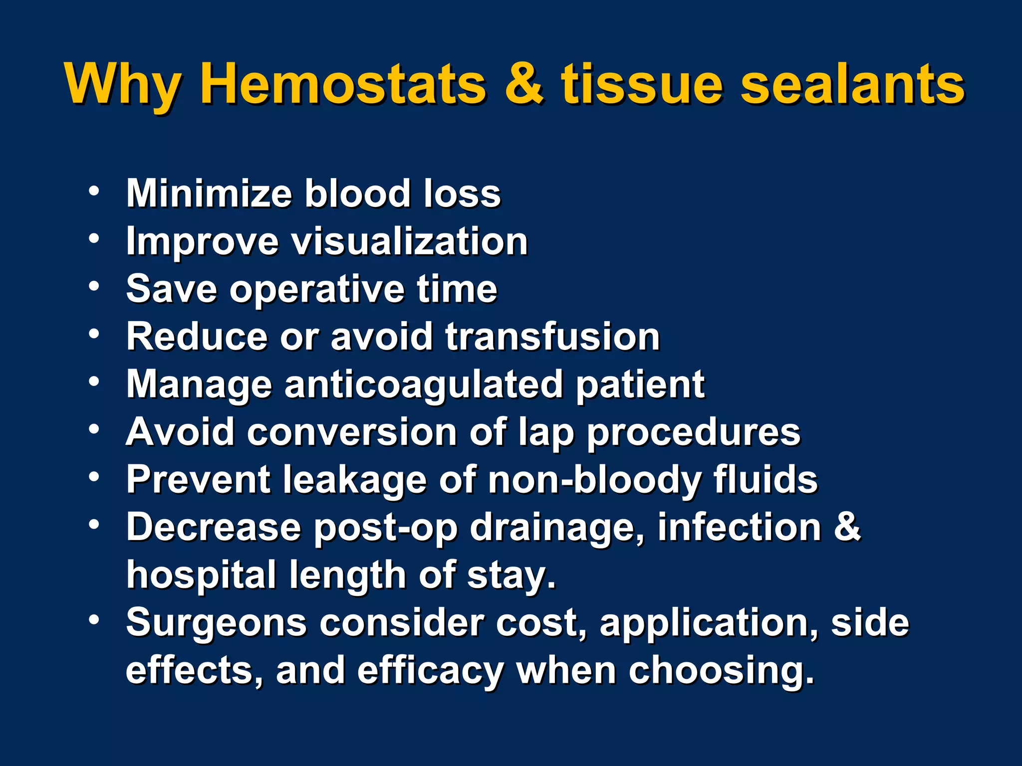 Tissue sealant essentials | PPT