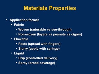 Tissue sealant essentials | PPT