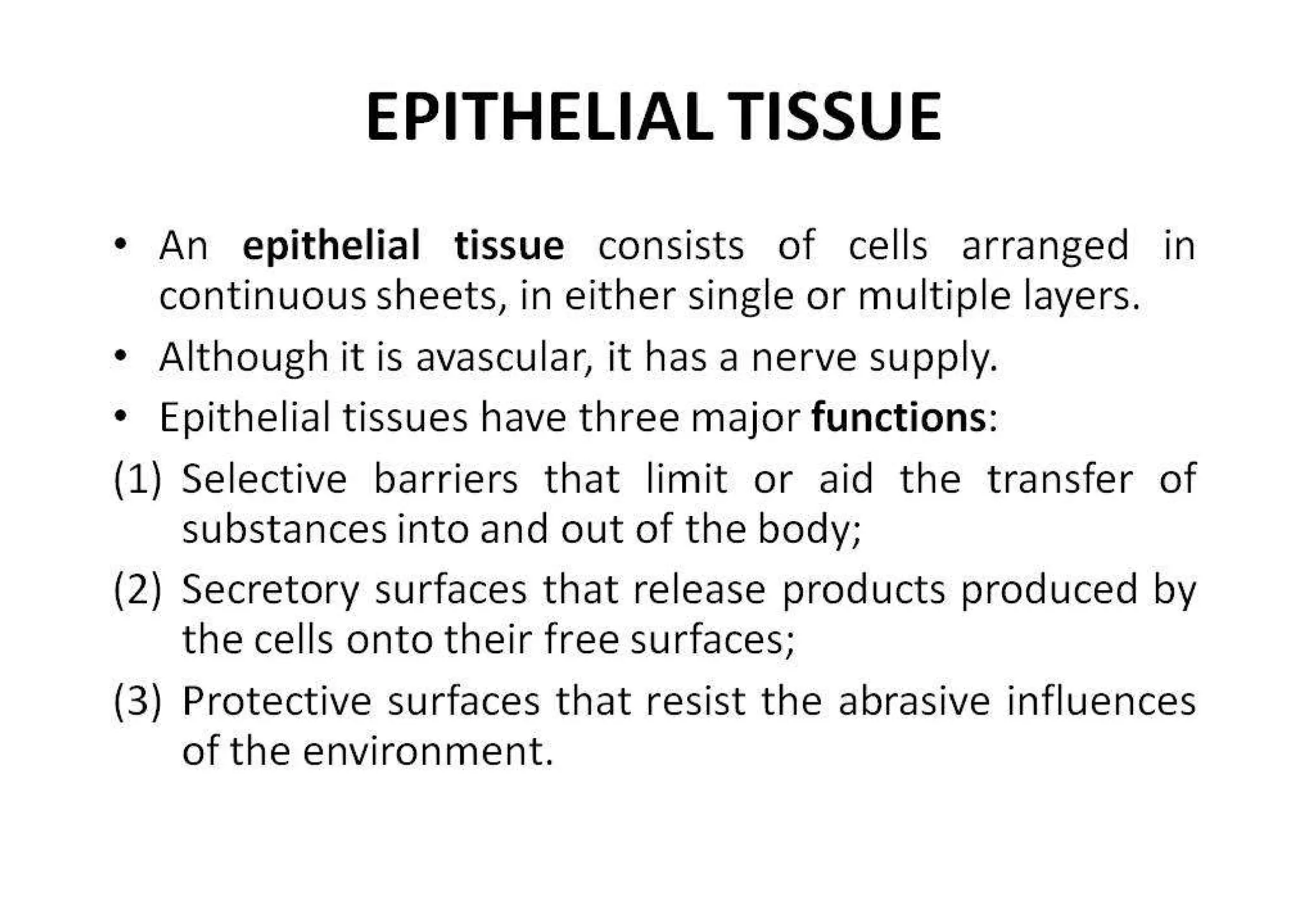 Tissues epi and con | PDF