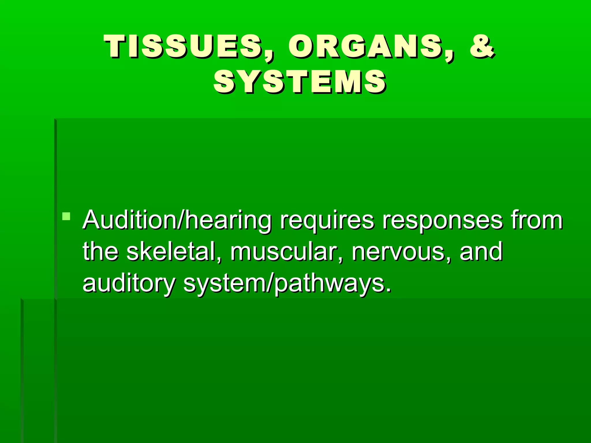 HIS 120 Tissues, Organs, and Systems | PPT