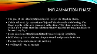 Tissues response to stress steps of wound healing | PPTX