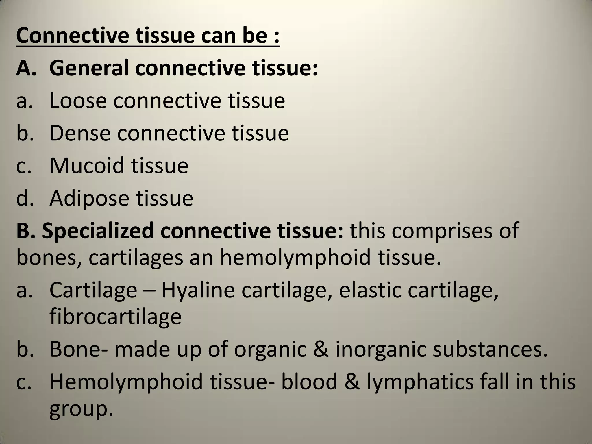 Tissues, types and functions(Anatomy)- Easy explanation | PDF ...