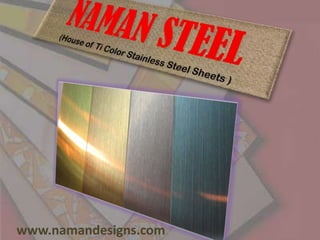 Stainless Steel Sheet with Titanium Color Coating (PVD) | PPSX