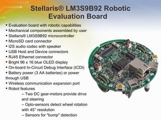 Stellaris® 9000 Family of ARM® Cortex™-M3 | PPT