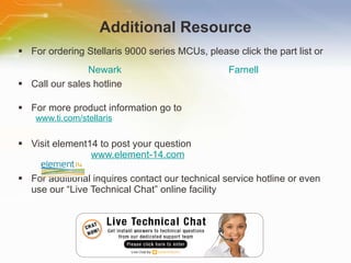Stellaris® 9000 Family of ARM® Cortex™-M3 | PPT