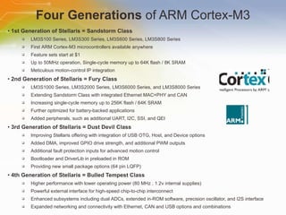 Stellaris® 9000 Family of ARM® Cortex™-M3 | PPT