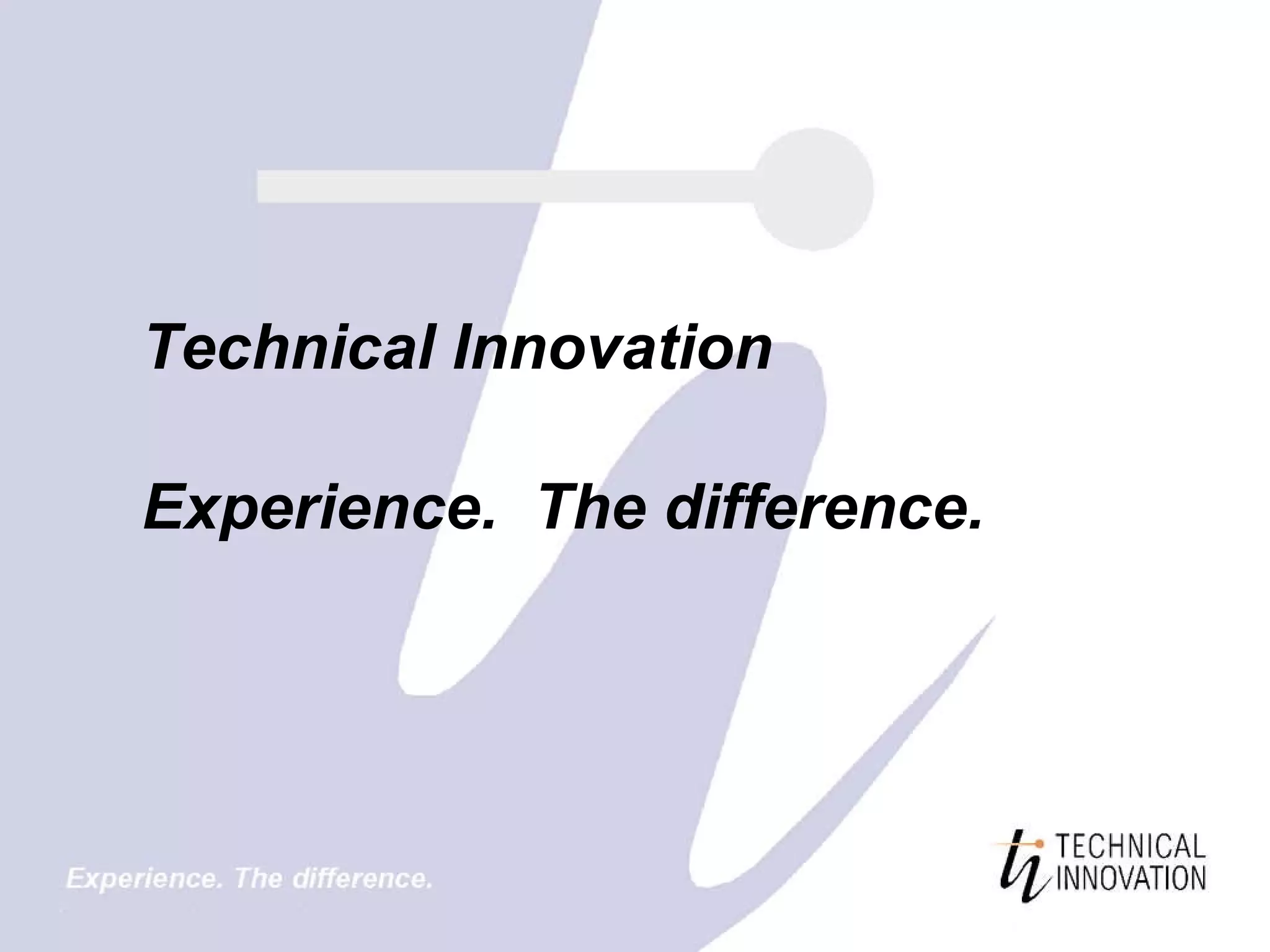 Technical Innovation Presentation | PPS