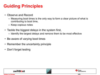 TI TechDays 2010: swiftBoot | PPT