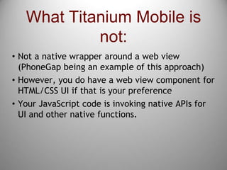 Primers on mobile application development | PPT