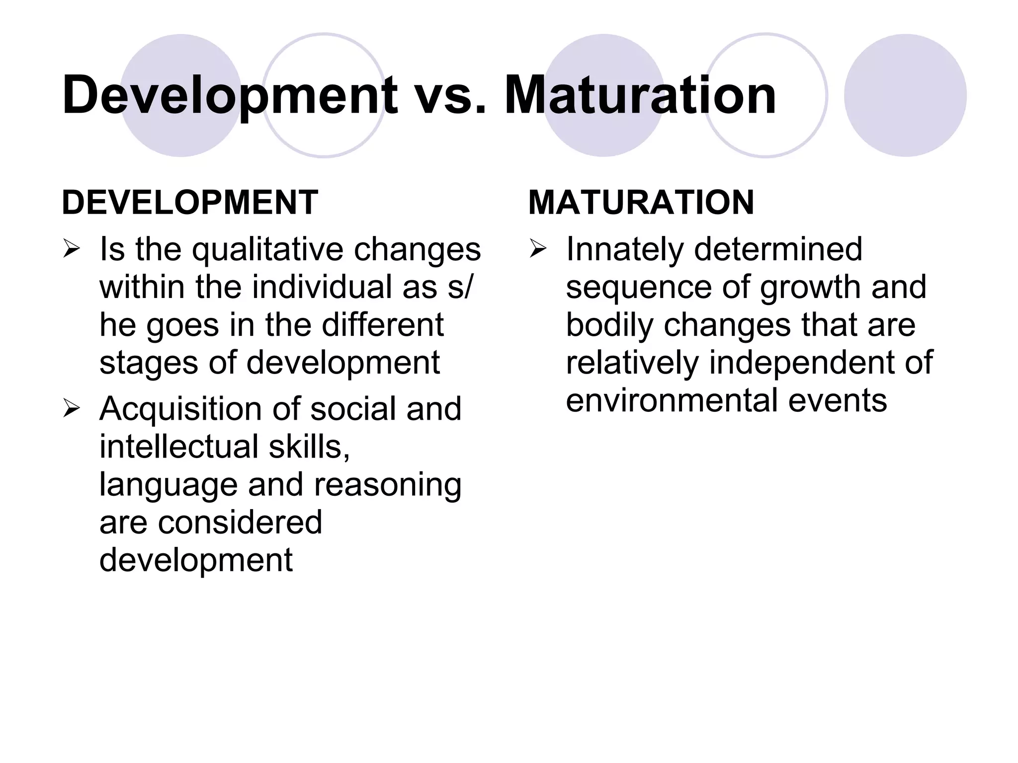 Components of Human Development | PPT