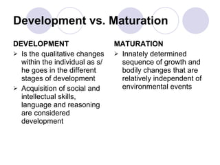 Components of Human Development | PPT
