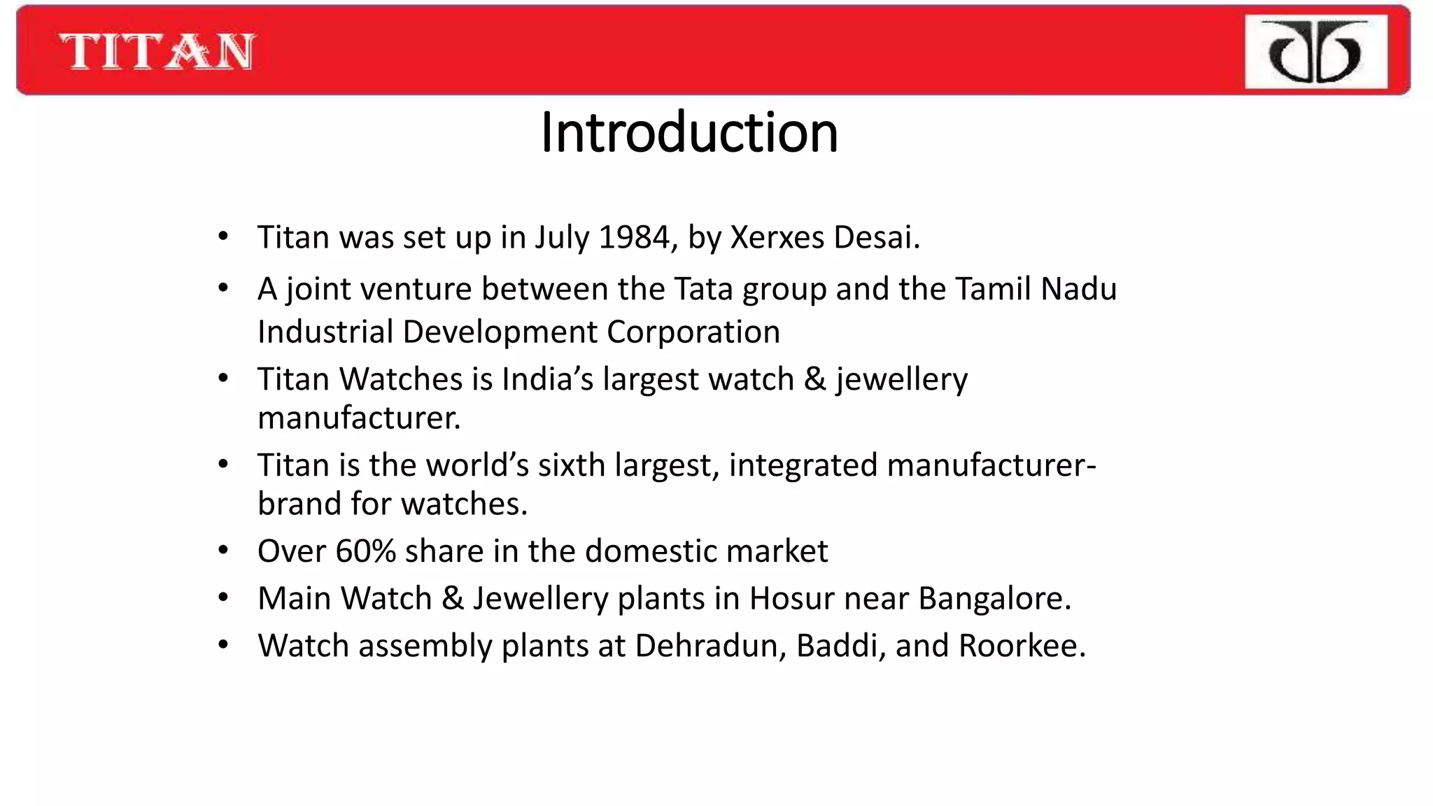 Titan Watches | PPTX