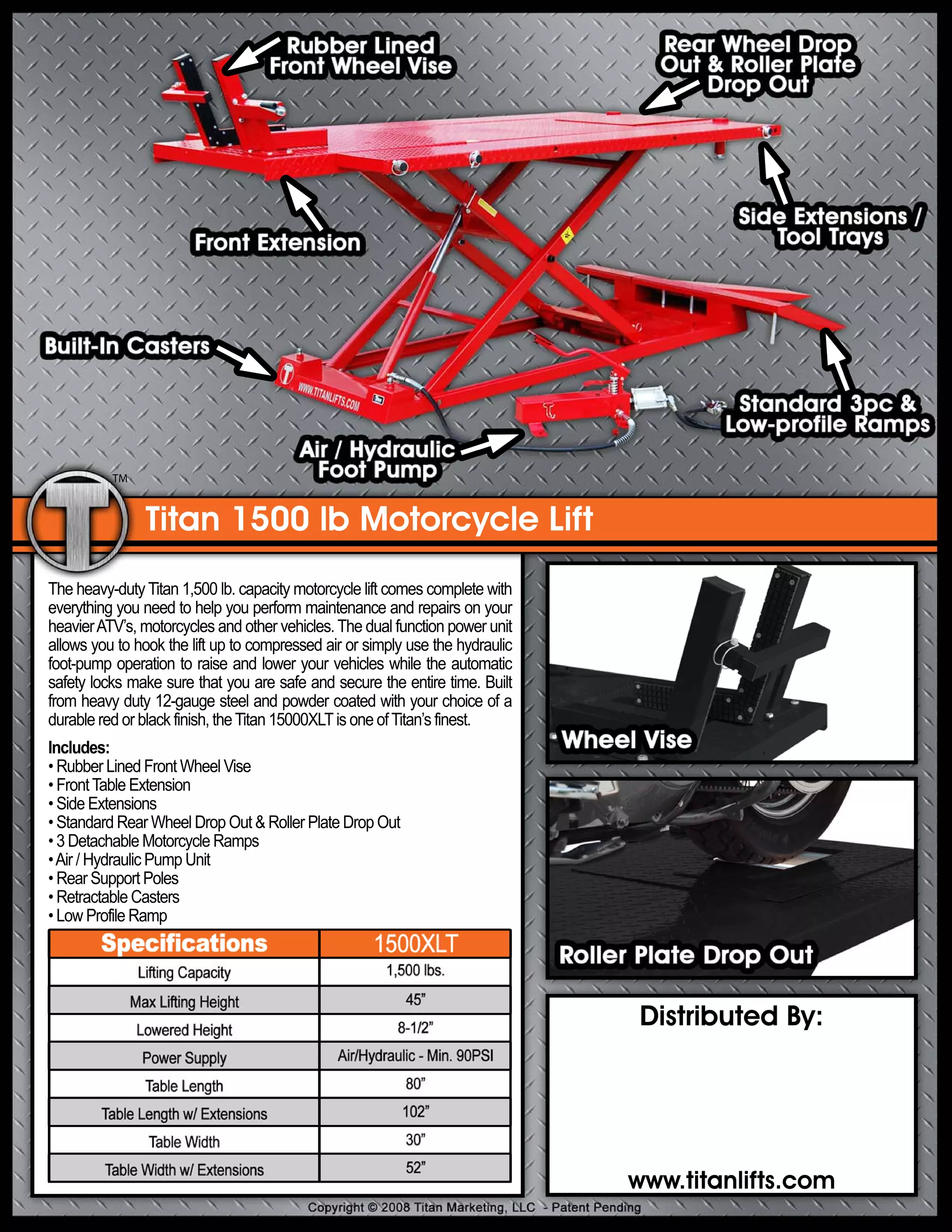 Titan hdml-1500 xlt-specifications | PDF