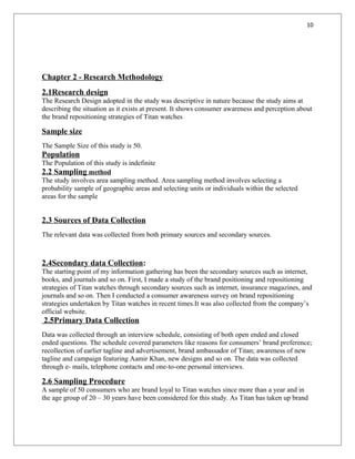 Titan - Research Methodology | DOC