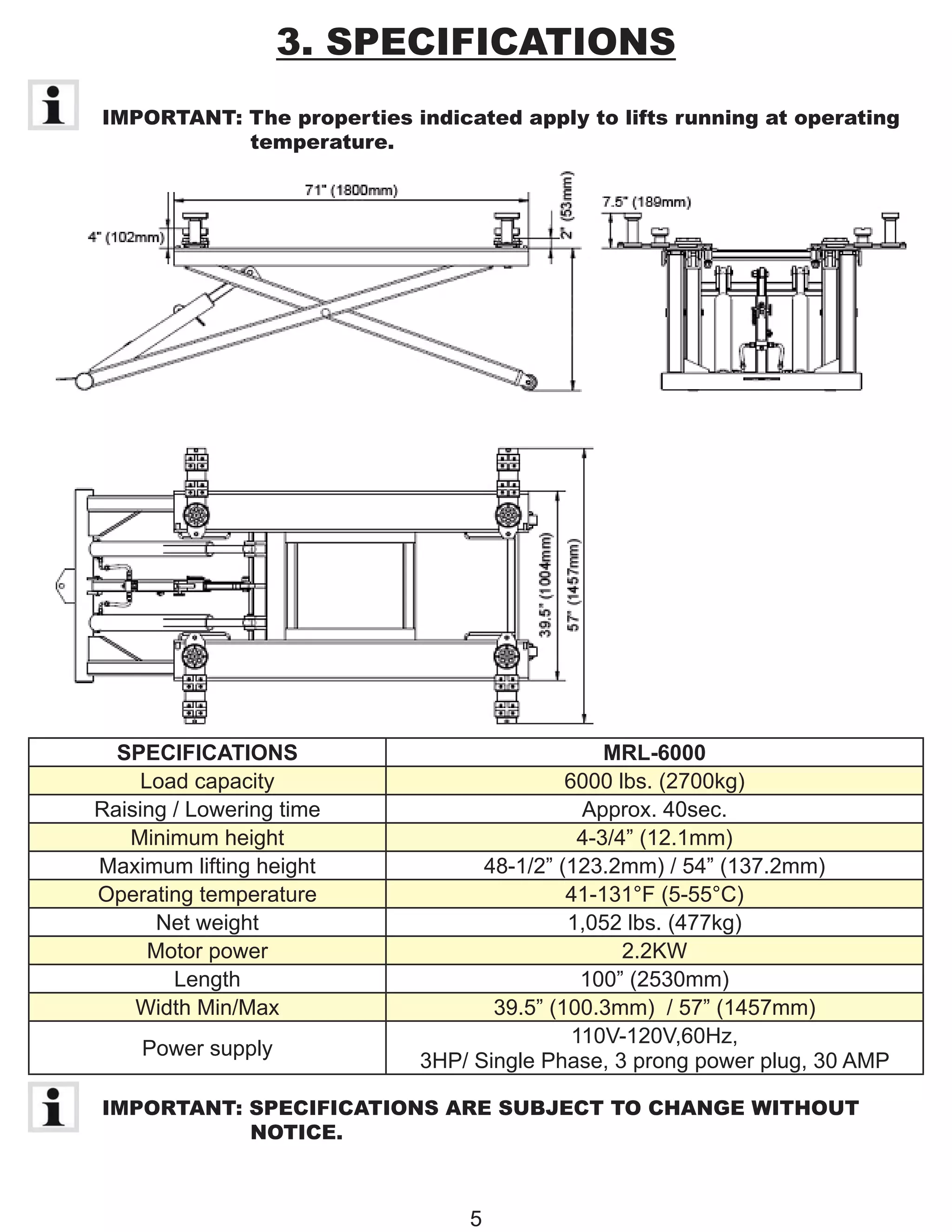 Titan scissor-lift-mrl-6000-manual | PDF