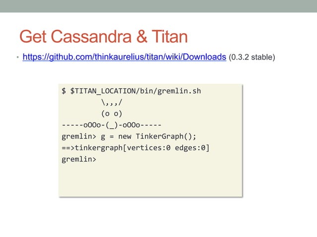 Intro To Graph Databases Using Tinkerpop Titandb And Gremlin