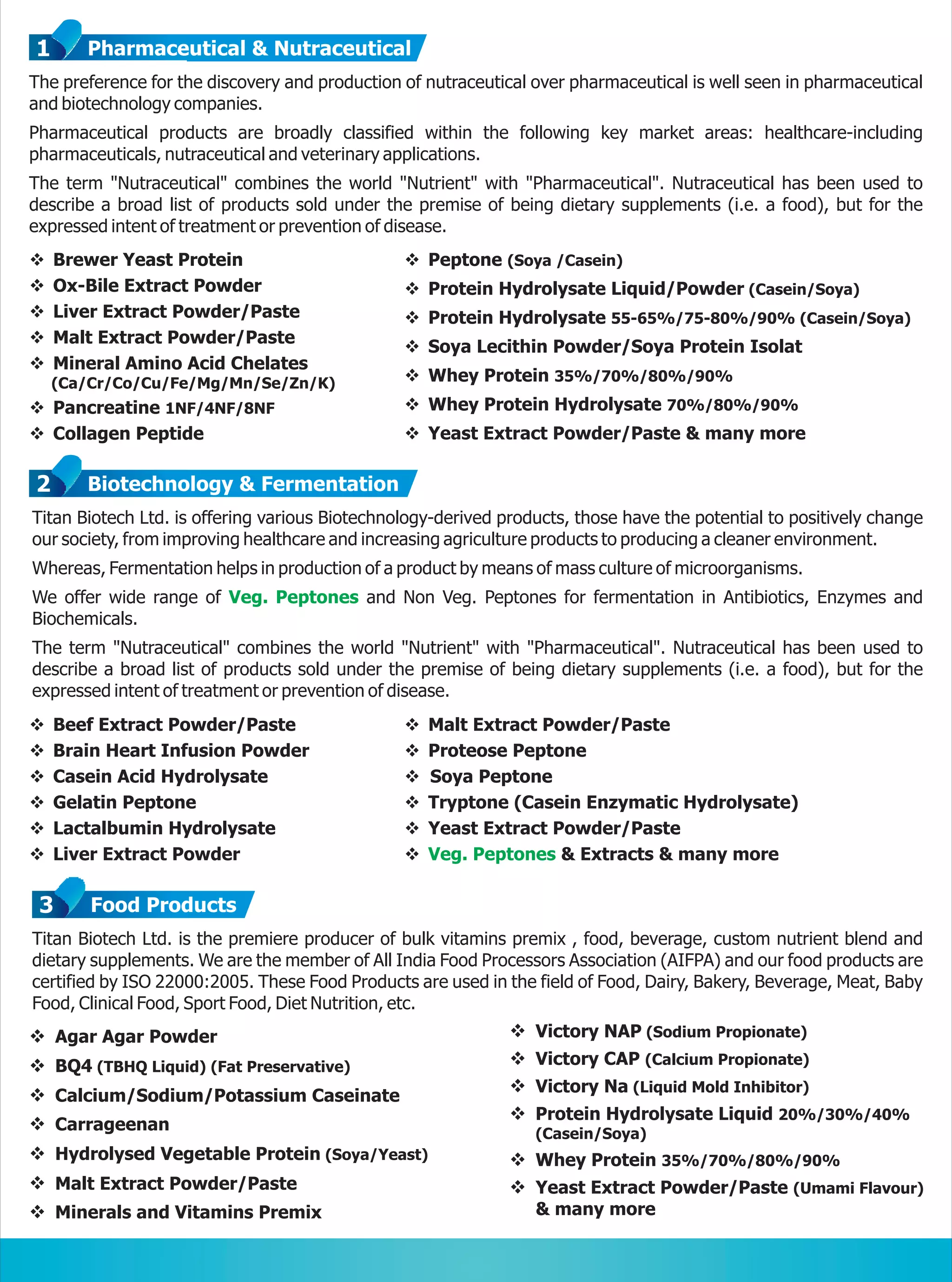 Products of Biotechnology, Biotech Products, Agar Powder | PDF
