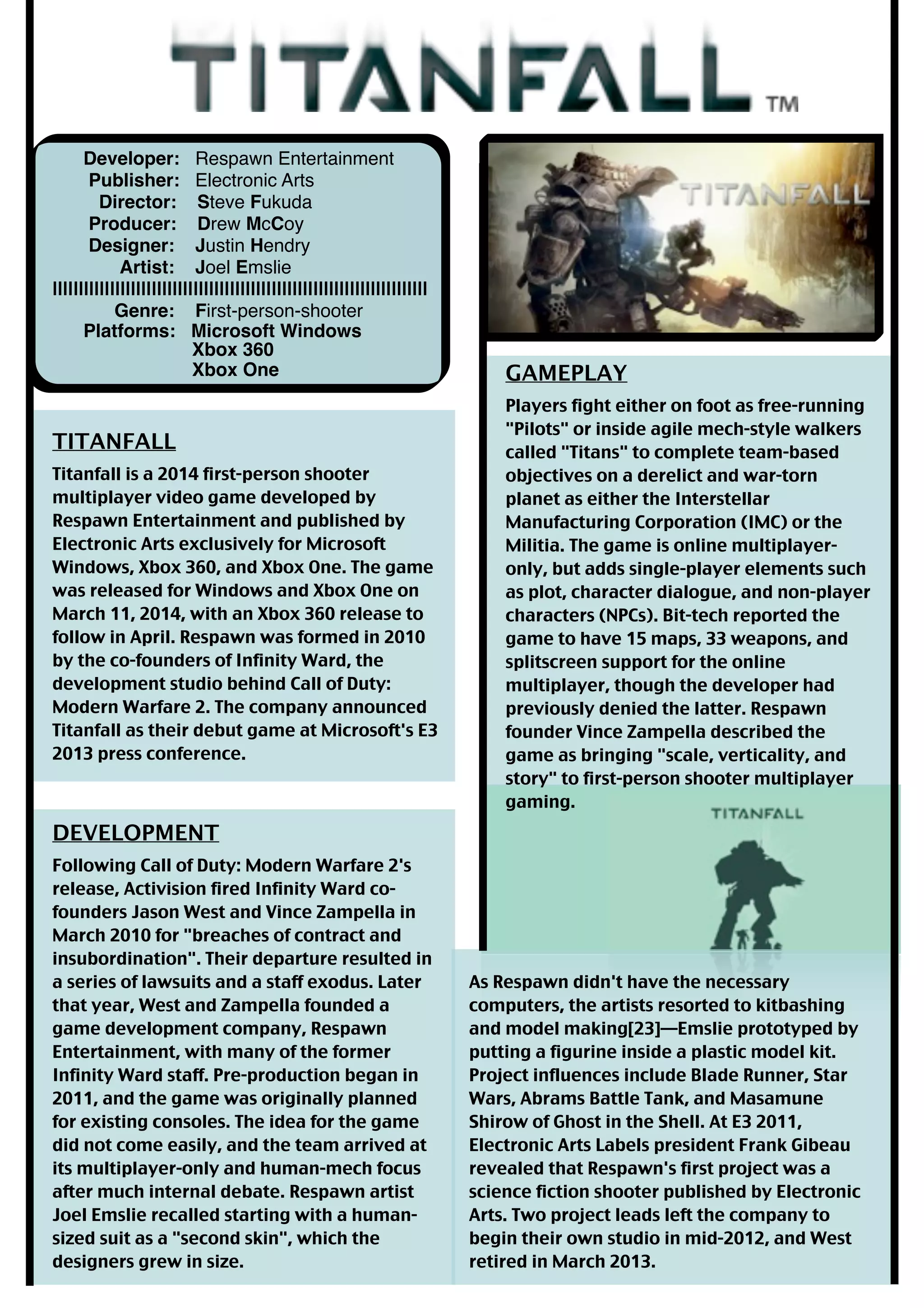 Titanfall Analysis | PDF