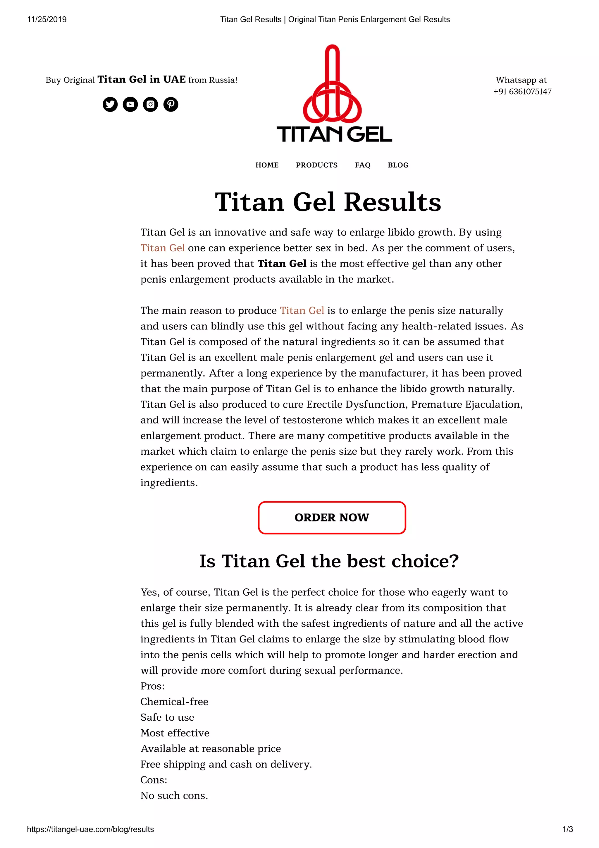Original Titan Gel | PDF