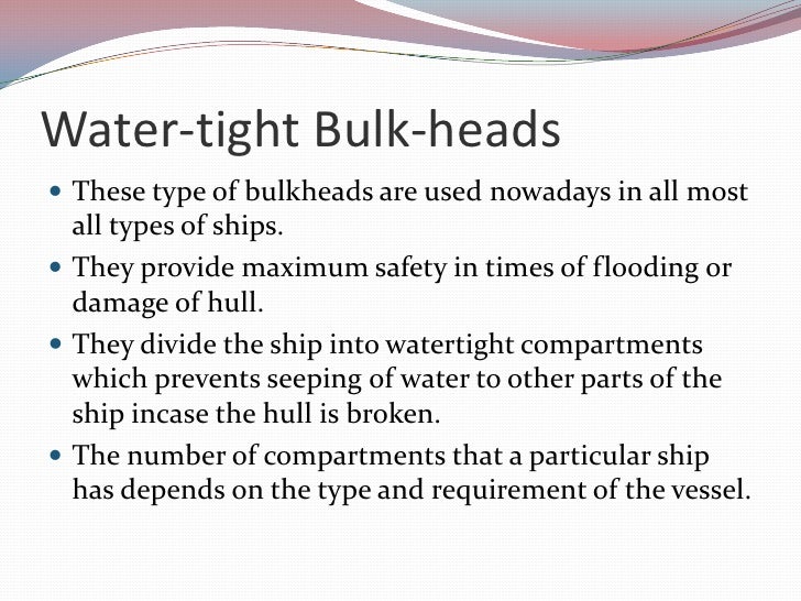 Watertight Definition