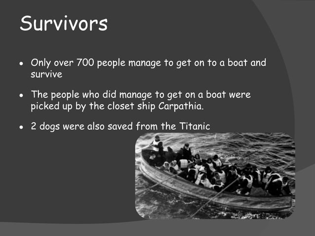 Titanic | PPTX | Cruises | Travel Type