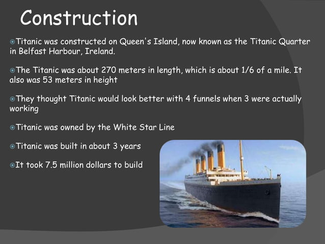 Titanic | PPTX | Cruises | Travel Type