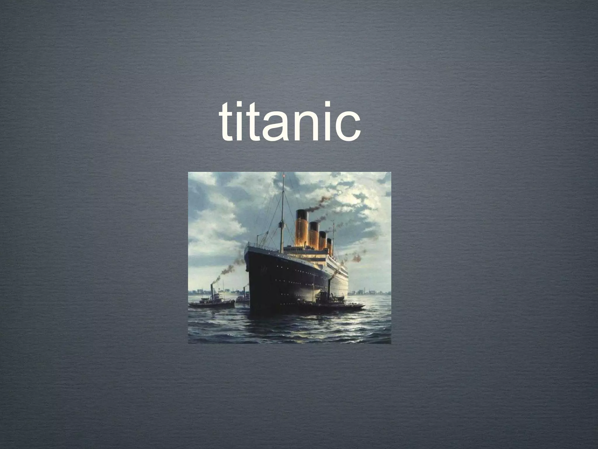 Titanic Topic Presentation | PPT