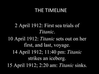 What Seven Cascade Events Led to the Titanic Sinking? | PPTX