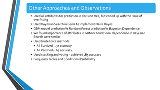 Titanic: Machine Learning from Disaster | PPTX