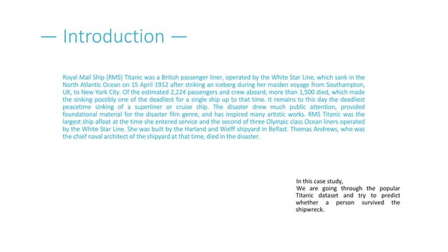 Titanic CASE STUDY ppt on How many people survived.pptx